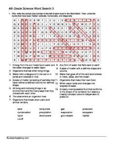 Grade 4 Science Word Search 3 Answers - Rudolph Academy ...