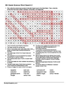 Rudolph Academy Crosswords Grade 8 Science Word Search 2 AnswersRudolph ...